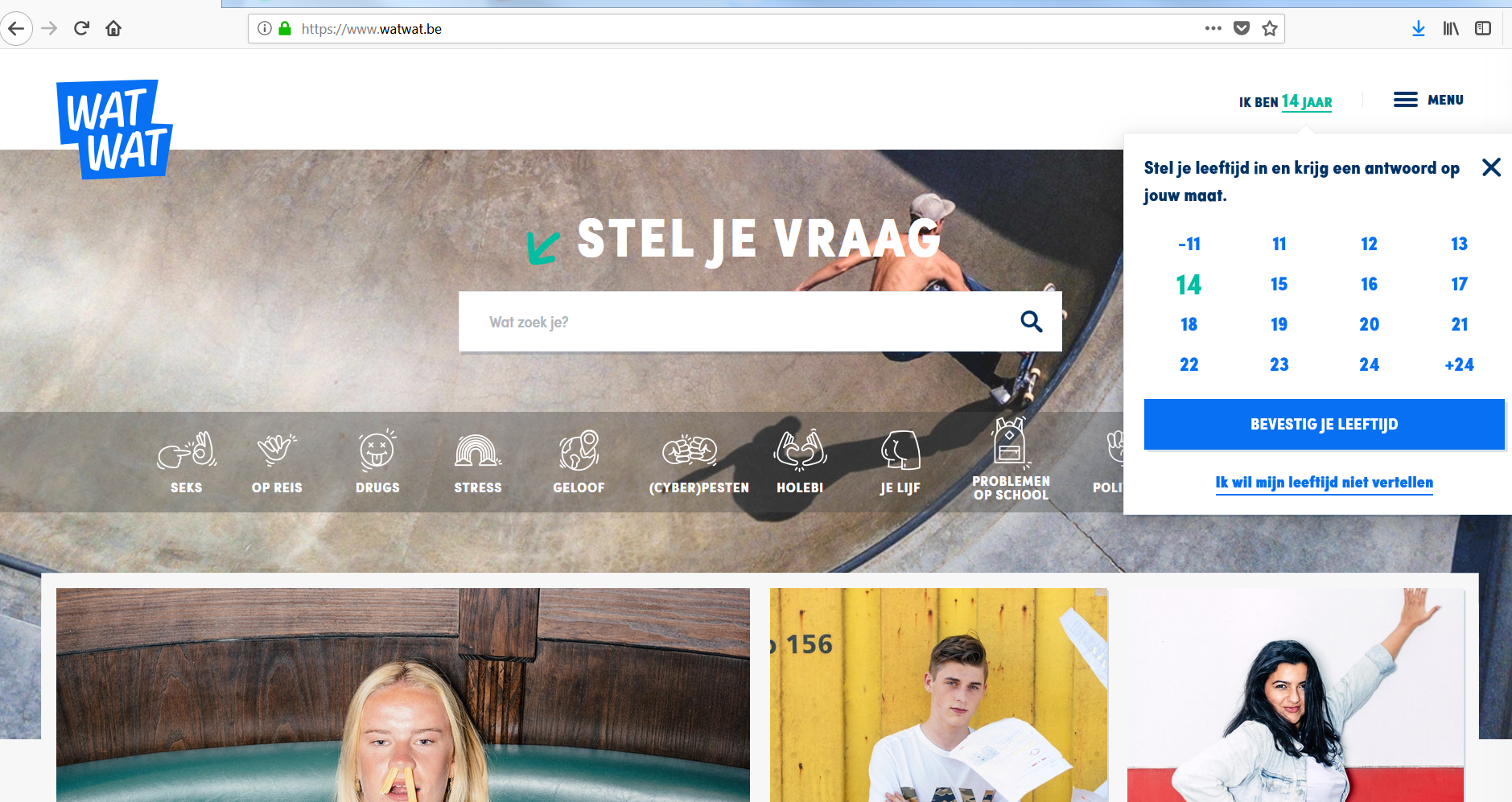 Nieuwe website "watwat.be" helpt jongeren met hun dilemma’s | VRT NWS ...