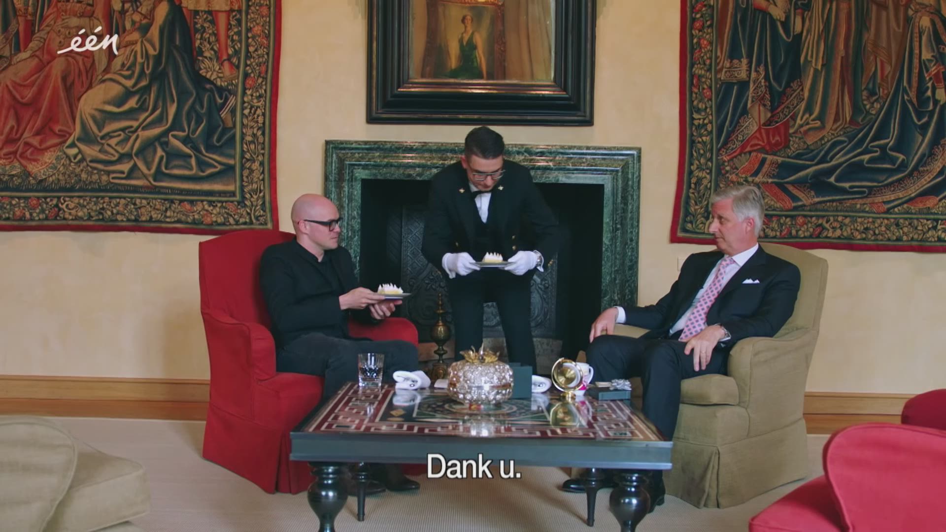 Bekijk: koning Filip en Philippe Geubels vieren samen hun verjaardag op ...