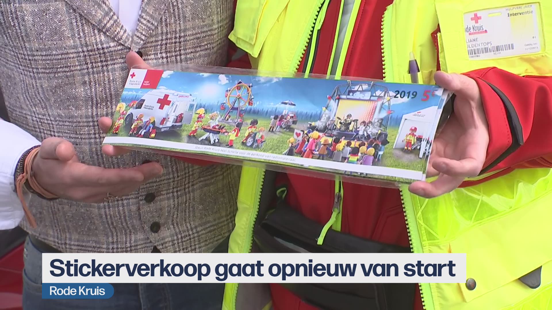 Rode Kruis lanceert jaarlijkse stickerverkoop in Playmobil-jasje | VRT ...