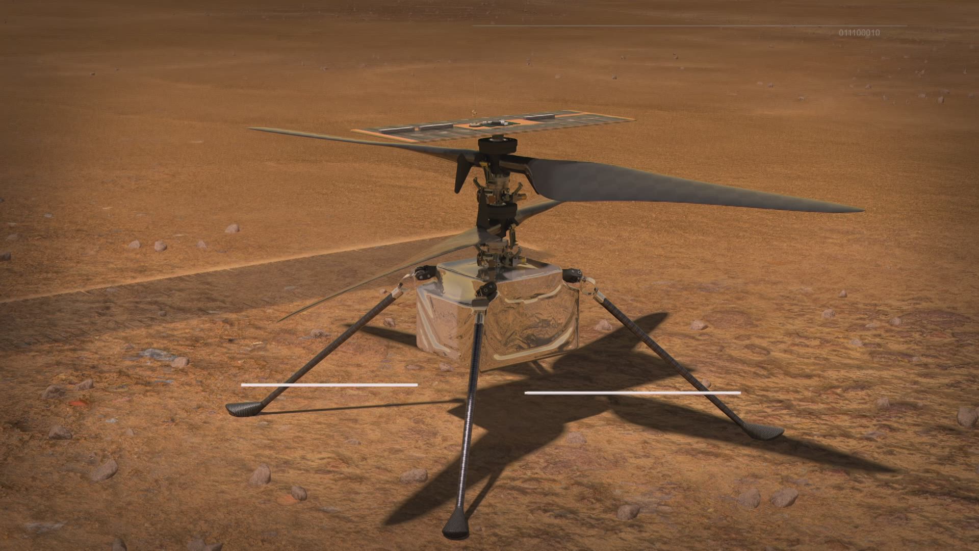 NASA-helikopter overleeft eerste ijskoude nacht op Mars en is bijna ...