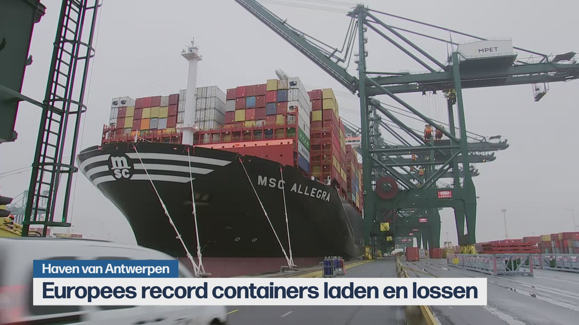 Nieuw Europees record voor schip in Antwerpse haven: 23.500 containers ...