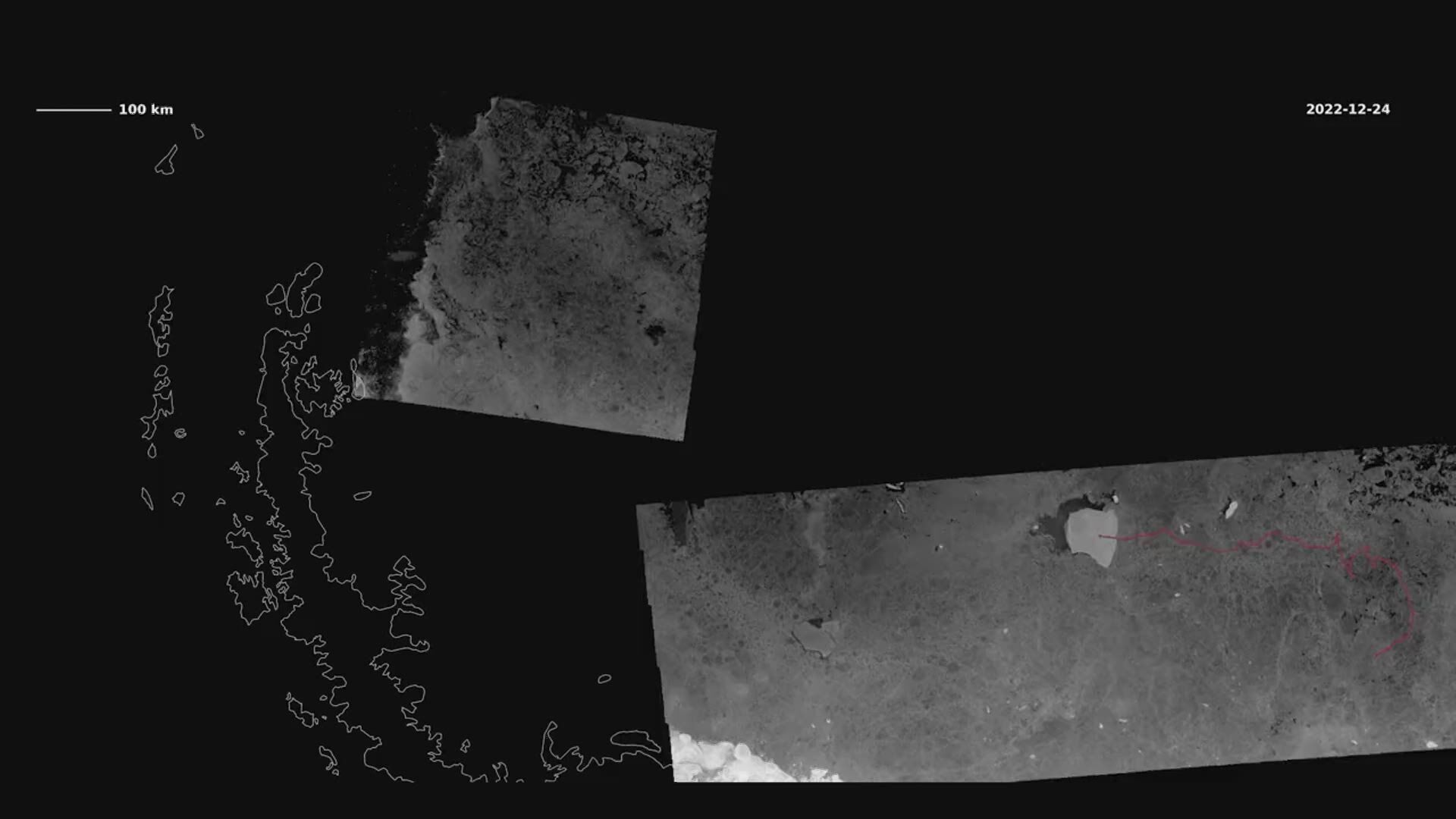Grootste ijsschots van de wereld drijft steeds sneller af van ...