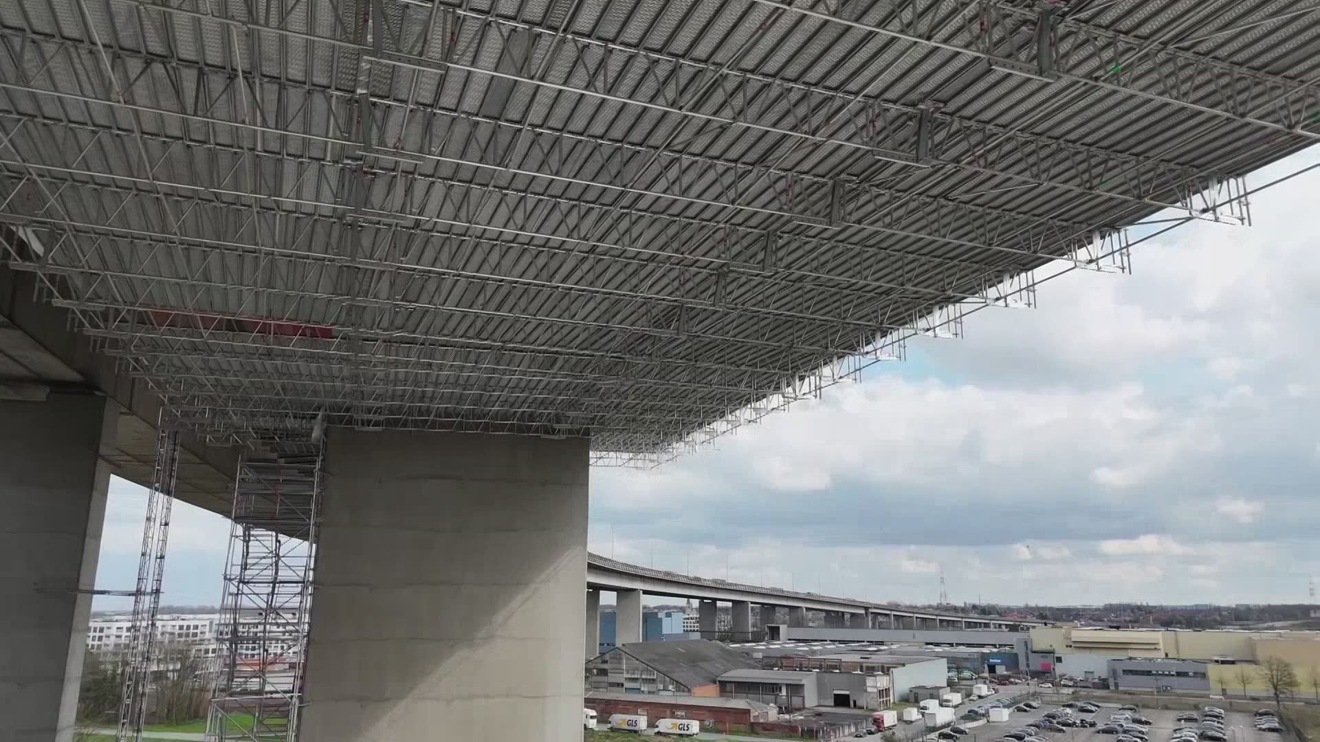 Stelling van 400 meter onder viaduct van Vilvoorde: grootschalige ...