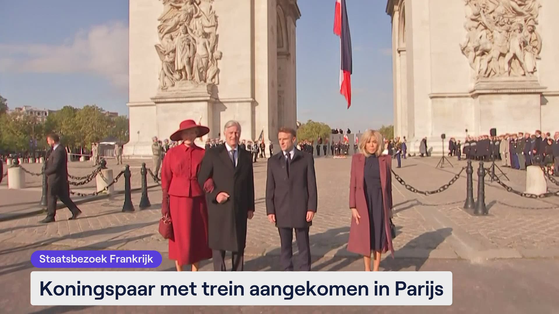König Filip und Königin Mathilde sind auf Staatsbesuch in Frankreich ...