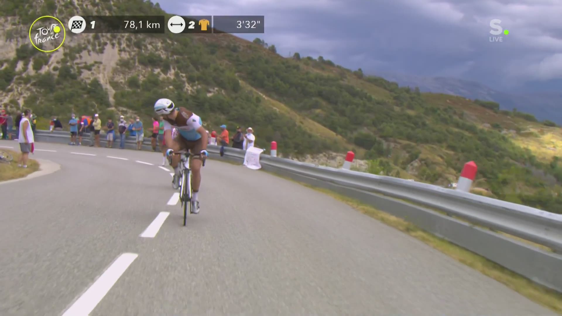 "Heeft Perez daar een spierverrekking opgelopen?" | Tour | sporza
