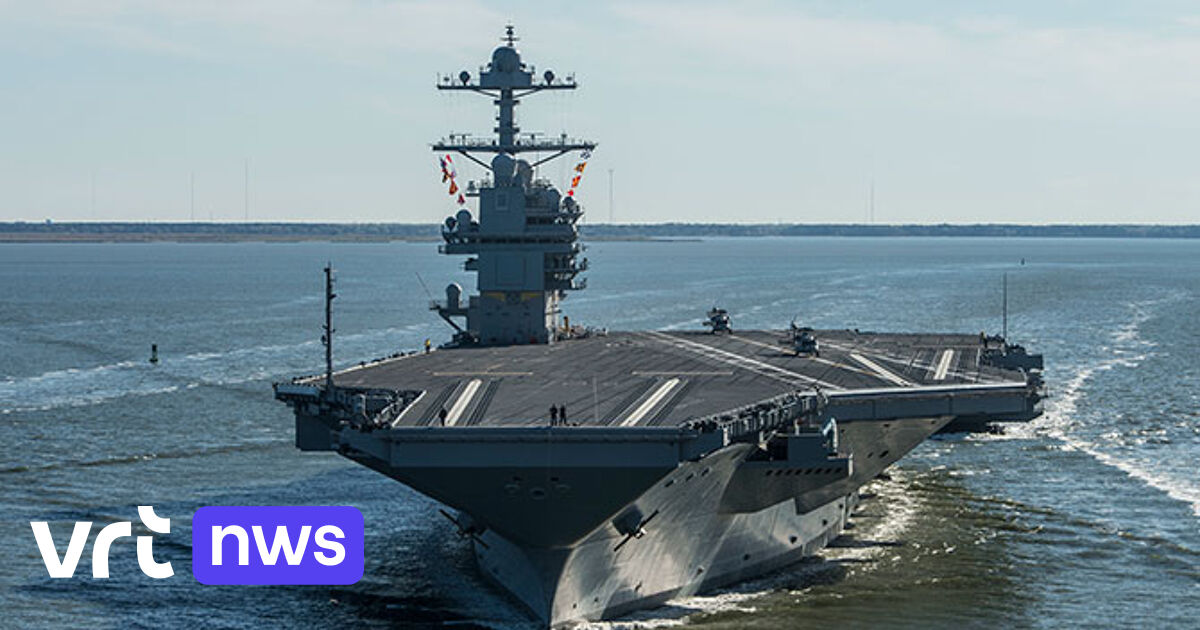 Grootste vliegdekschip ooit ingewijd door Trump | VRT NWS: nieuws