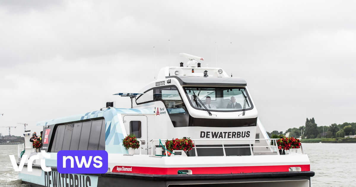 Waterbus is voortaan officieel openbaar vervoer | VRT NWS: nieuws