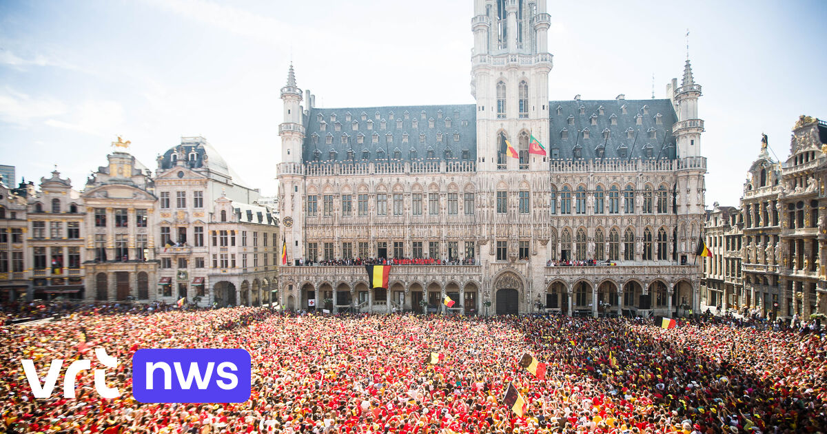 40.000 supporters pour accueillir les Diables rouges à Bruxelles | VRT ...