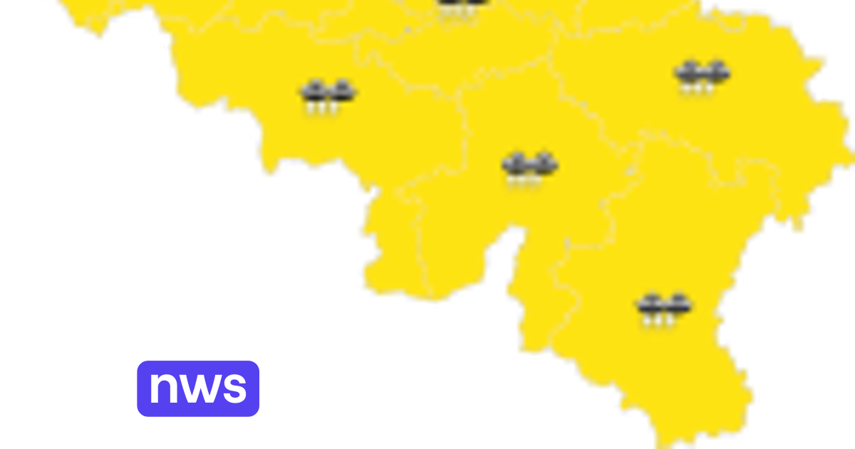 Code Yellow weather warning issued for tonight and tomorrow | VRT NWS: news