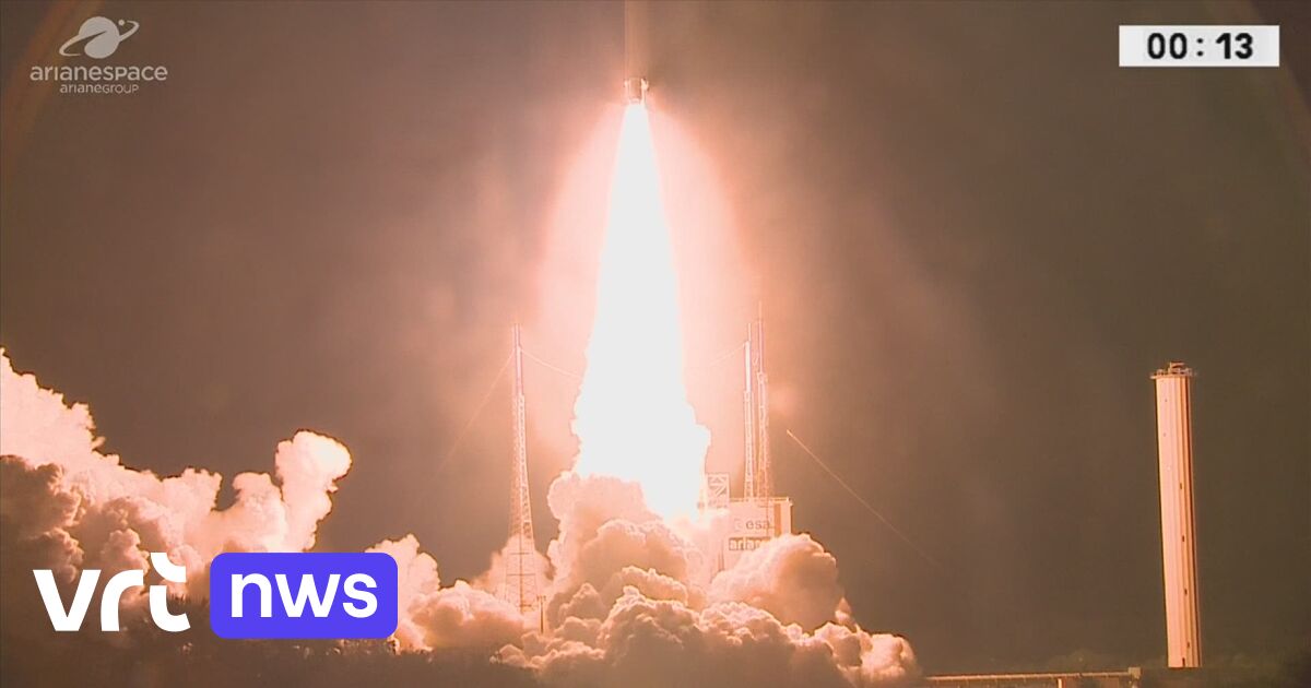 ESA lanceert 100e Ariane 5-raket in Frans-Guyana | VRT NWS: nieuws