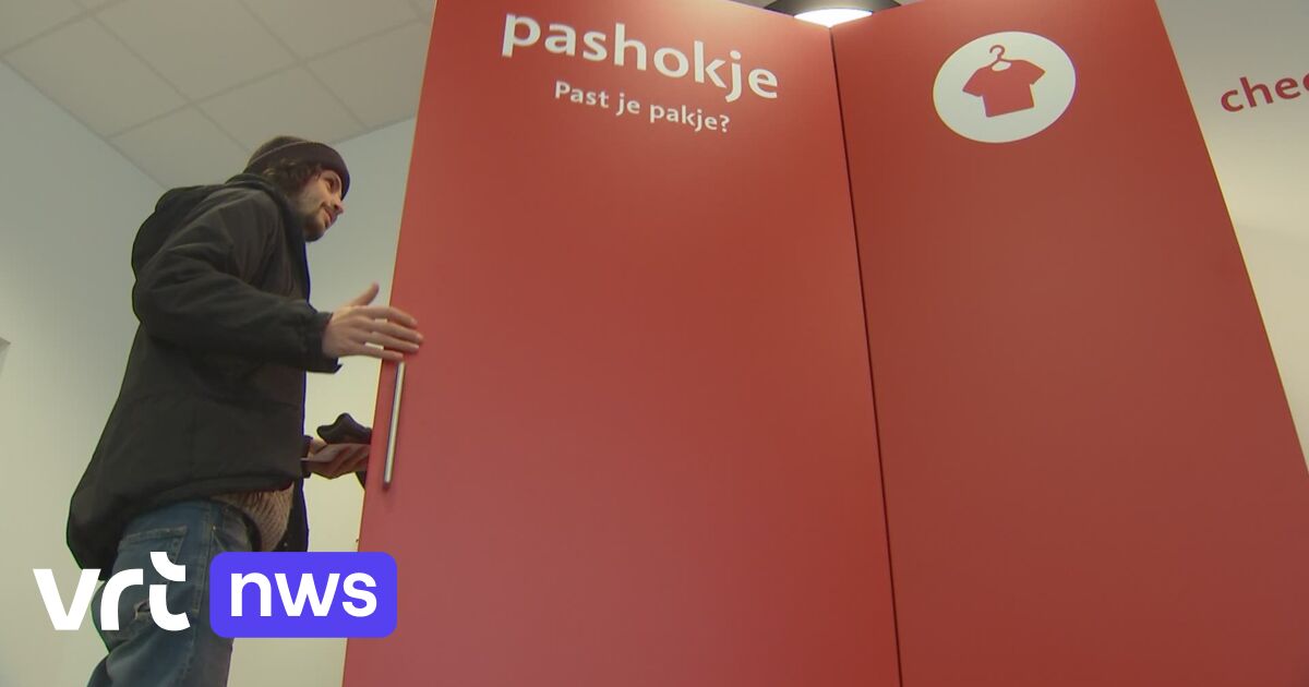 Une cabine d'essayage installée dans un bureau de poste à Gand | VRT NWS: le site d'information ...