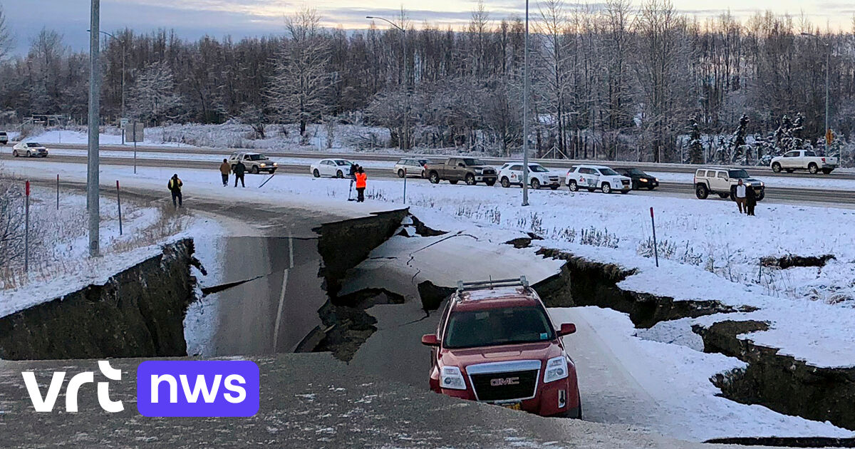 Krachtige aardbeving treft Alaska: veel schade aan gebouwen en wegen ...
