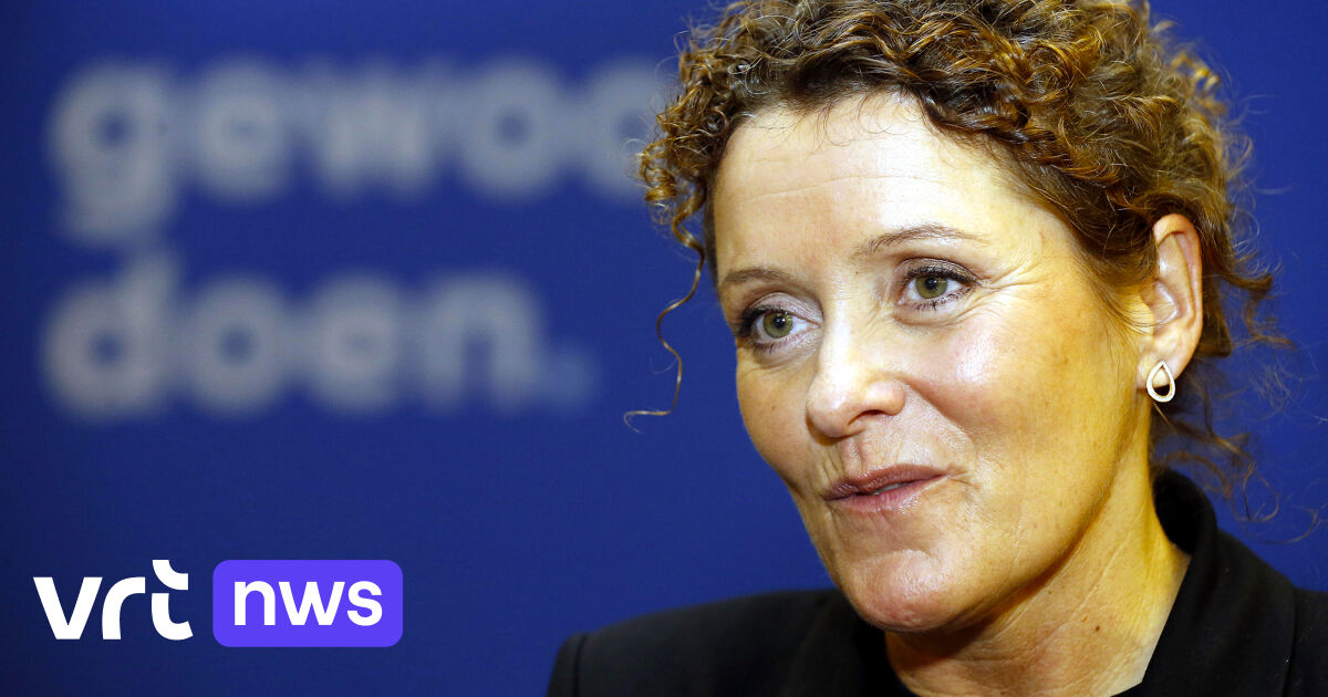 Lydia Peeters legt vandaag eed af als minister van Begroting, Financiën ...