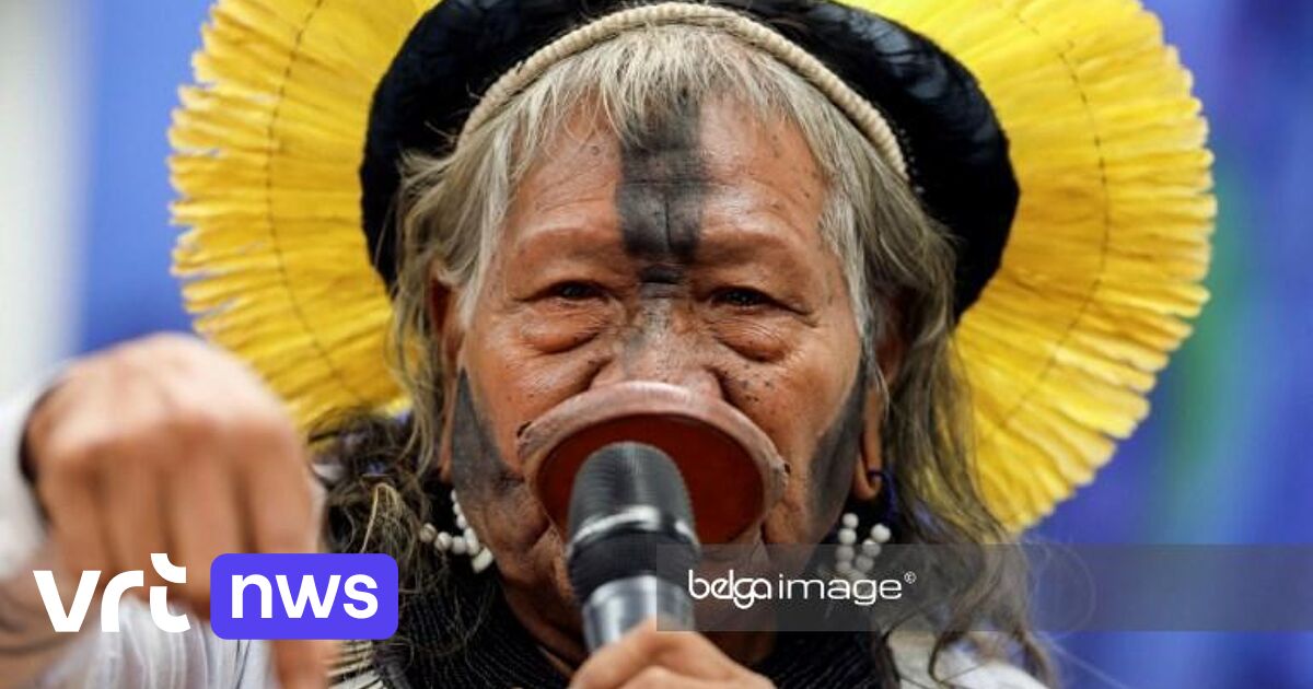 Indian chief Raoni is coming to Belgium | VRT NWS: news