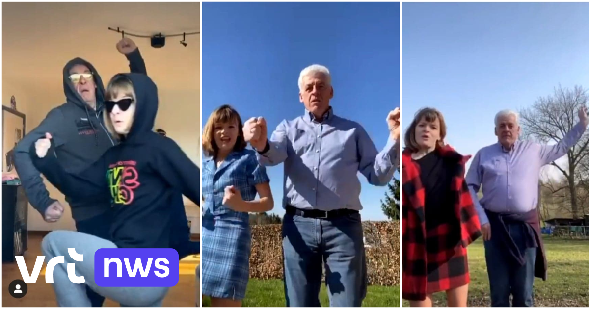 Dansen in quarantaine: Walter De Donder en dochter Julie doen het je ...