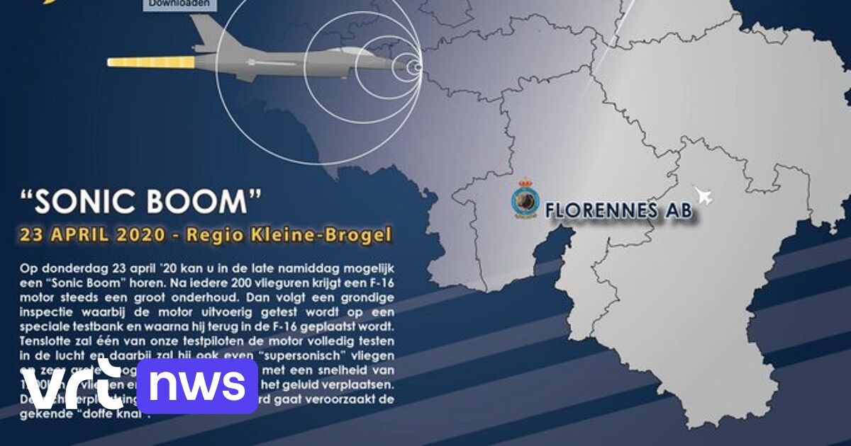 Luchtmacht waarschuwde voor "sonic boom", wanneer F-16 door geluidsmuur ...