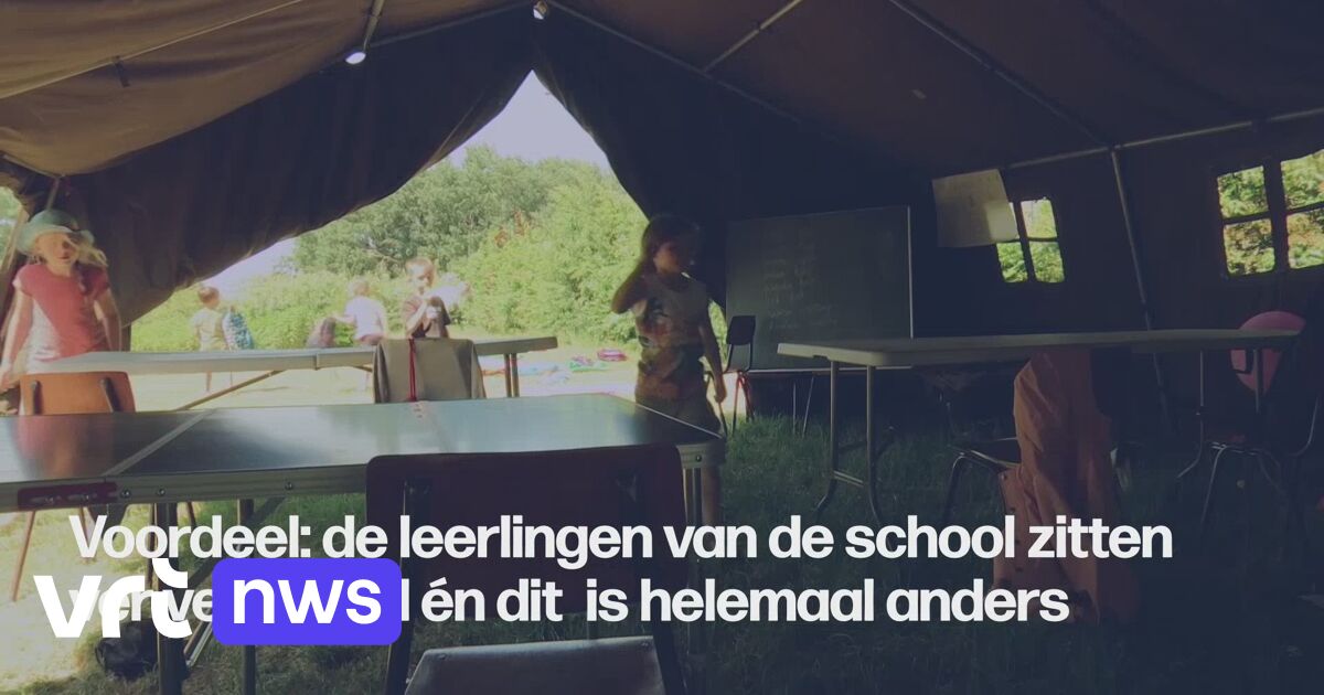 Open air teaching at West Flemish school | VRT NWS: news