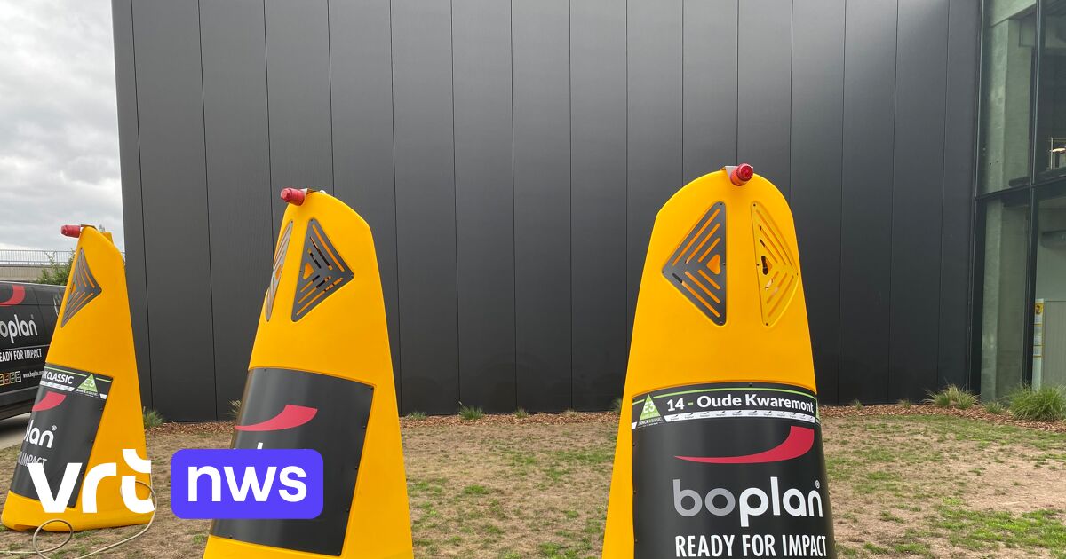 Safety totem voor wielerwedstrijden voorgesteld in Moorsele | VRT NWS ...