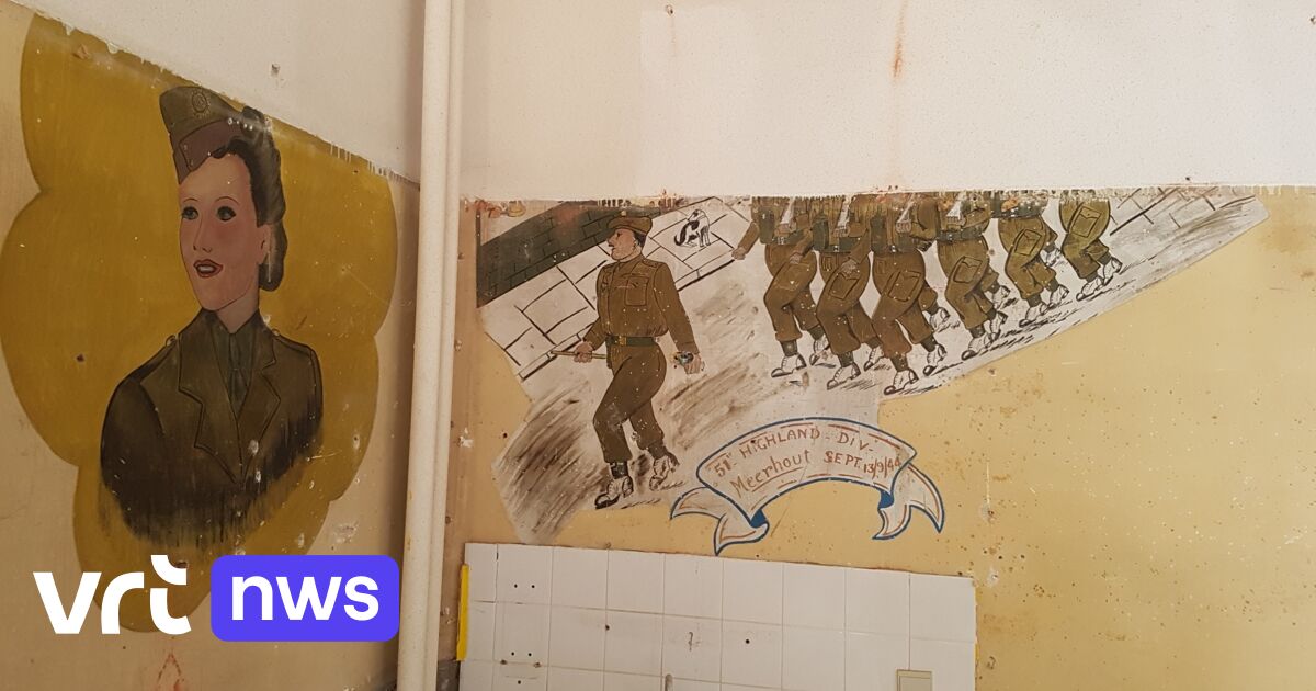 Wall paintings discovered made by British soldier in 1944 | VRT NWS: news