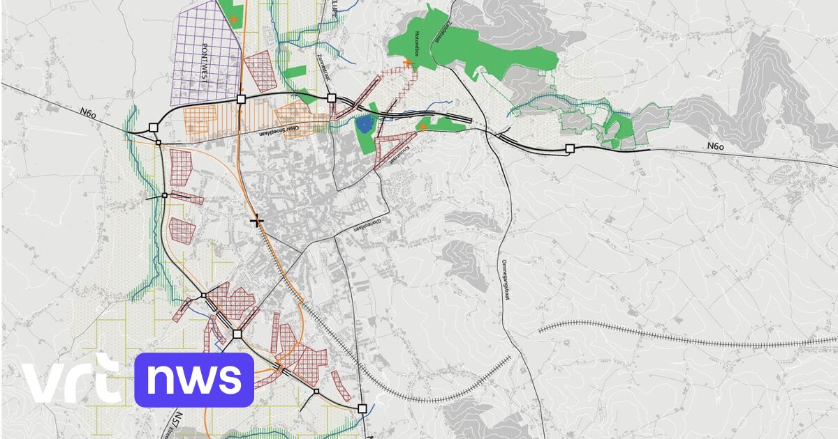 Plannen om de gewestweg N60 uit het centrum van Ronse om te leiden ...