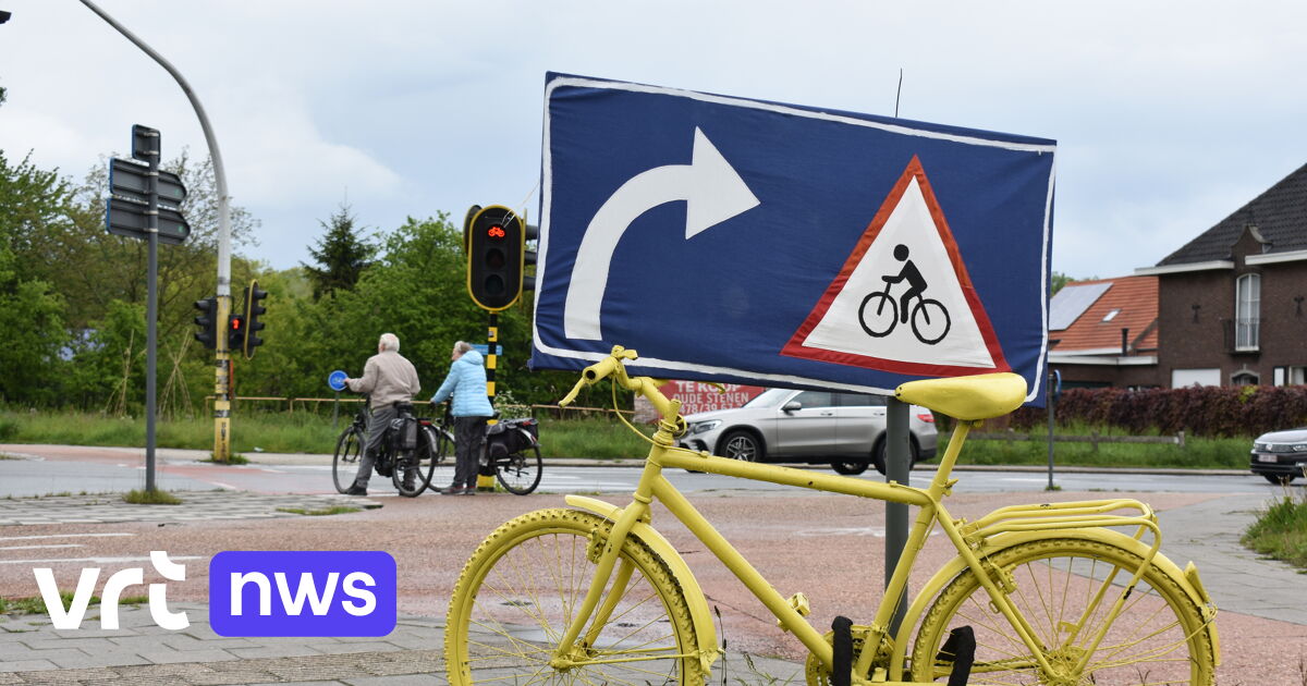 Fietsersbond in Turnhout klaagt gevaarlijke kruispunten op ring aan | VRT NWS: nieuws