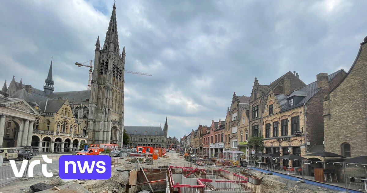 Grote werken maken komaf met open riool onder binnenstad Ieper | VRT ...