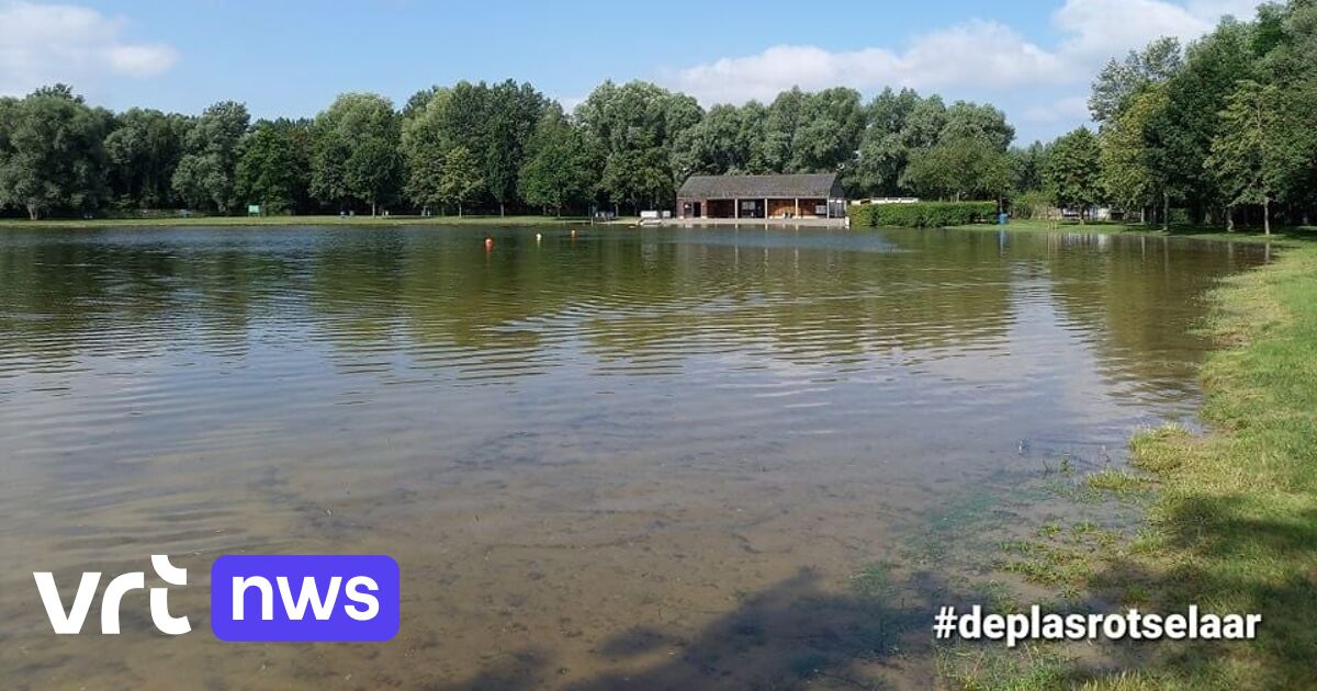 De Plas in Rotselaar tijdelijk gesloten door wateroverlast | VRT NWS ...