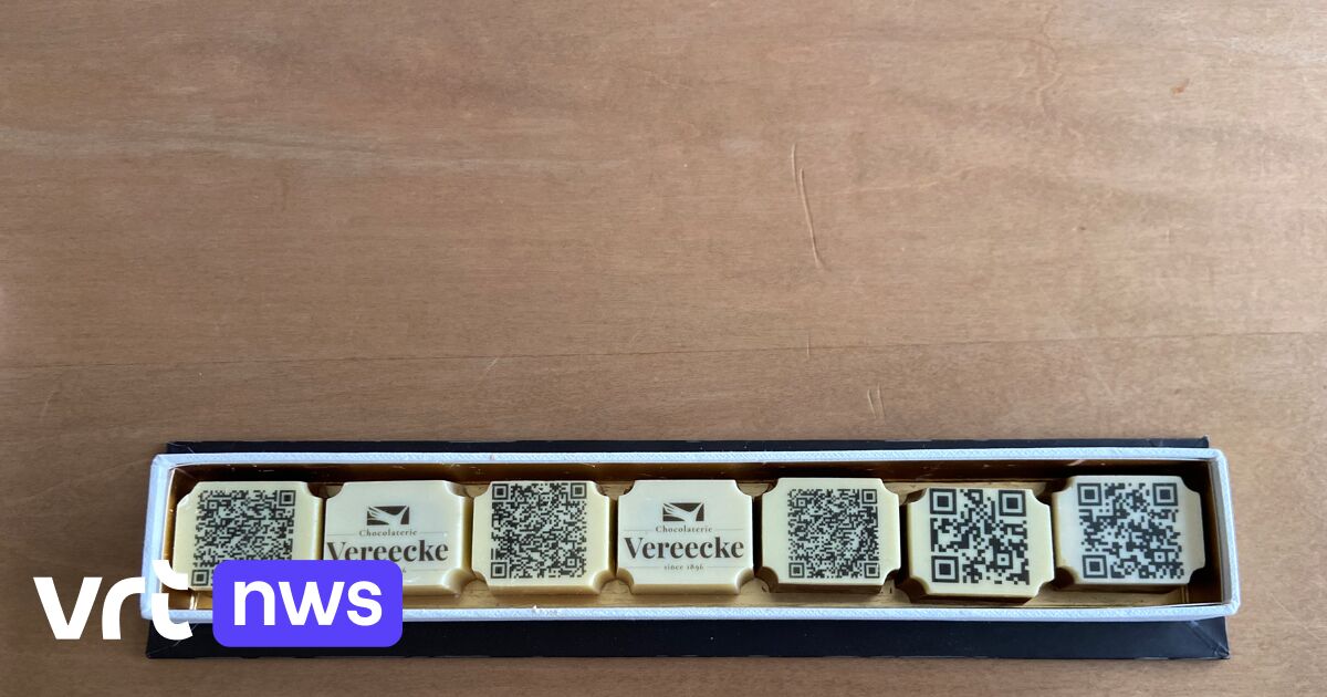 Chocolaterie uit Menen pakt uit met pralines met QR-code: "We plaatsen ...