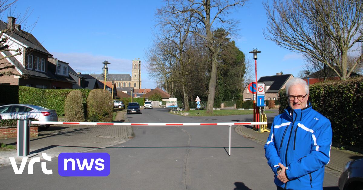 Eerste schoolstraat in Grimbergen wordt met slagbomen afgesloten | VRT NWS: nieuws