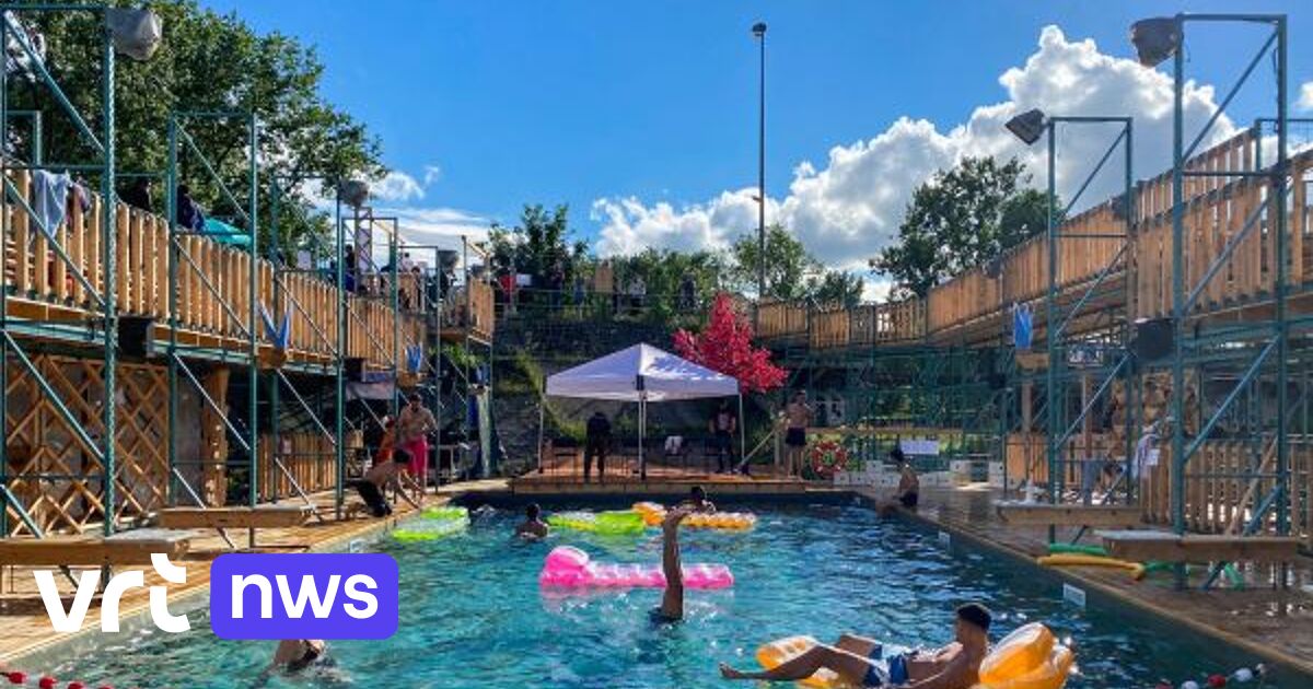 Open-air swimming pool FLOW opens in Brussels | VRT NWS: news