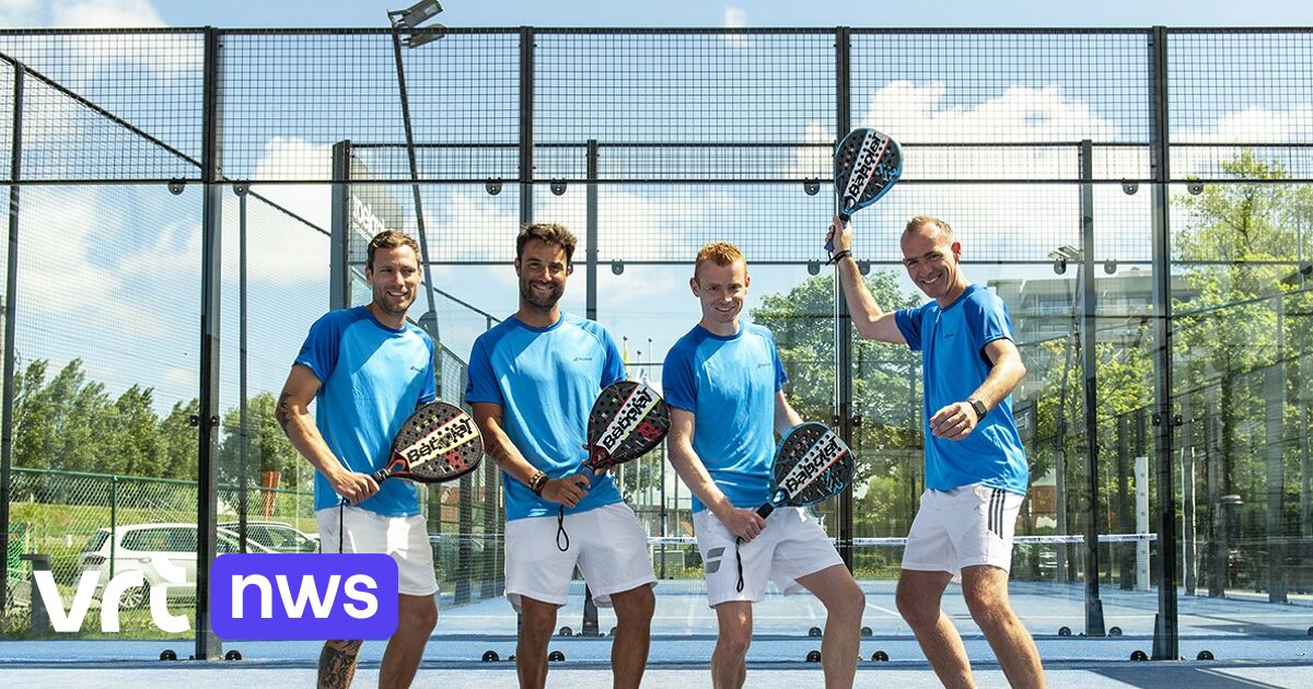 Vier padeltrainers van Knokke-Heist spelen meer dan 30 uur padel en ...