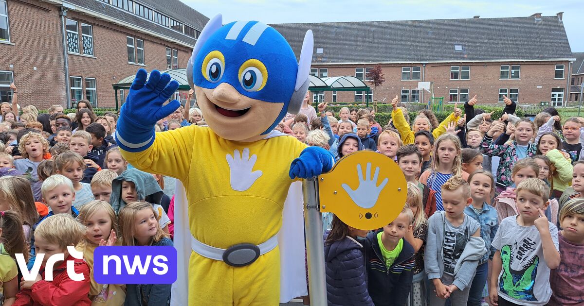 Sensibiliseringsactie "High-Five" in Diest beloont kinderen die met de ...