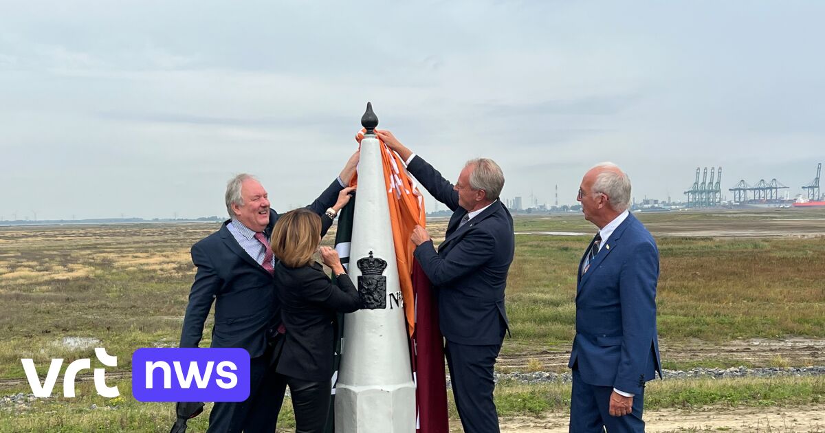 Grenspaal tussen België en Nederland, staat na twee jaar terug in de ...