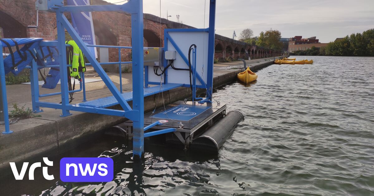 River Skimmer 2 zuigt afval uit Gents water aan Dok Noord | VRT NWS: nieuws