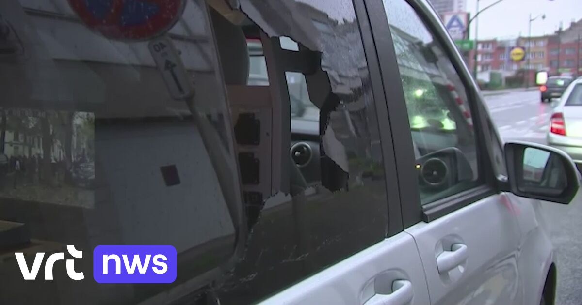 Video: VRT News team pelted with stones during disturbances in Brussels ...