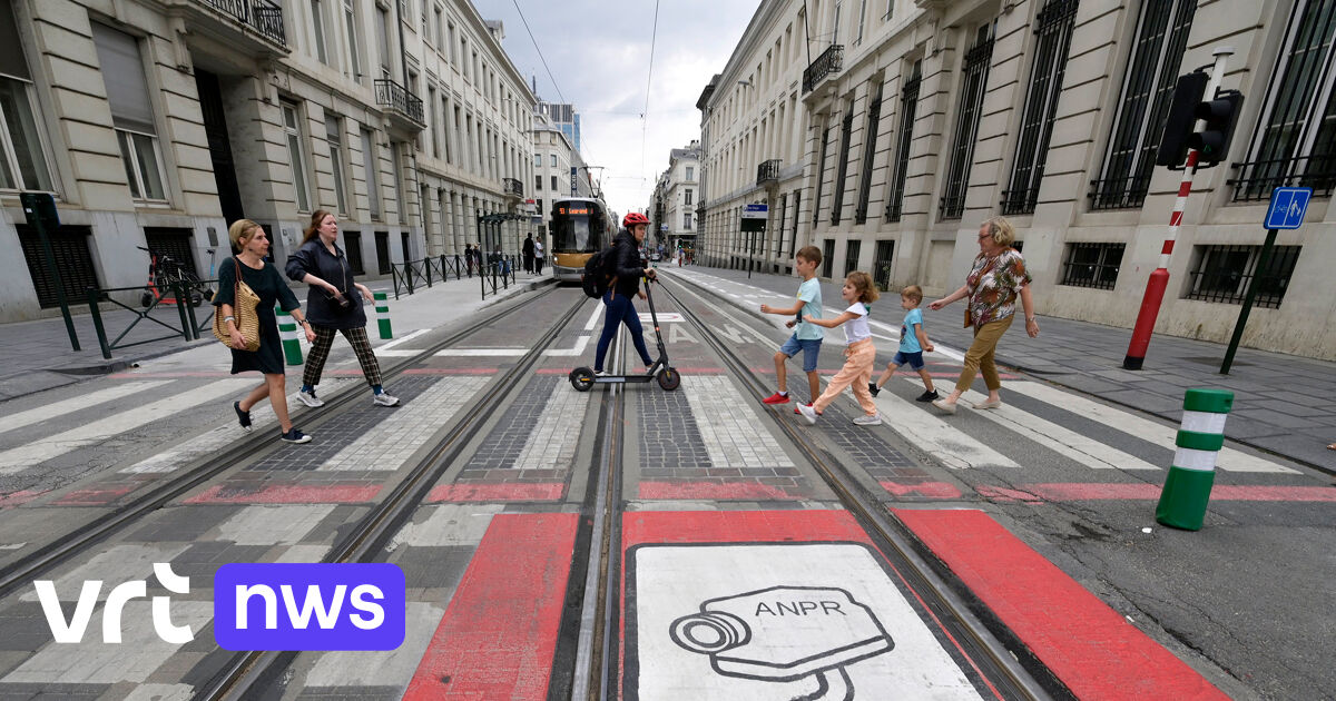 Een vijfde minder autoverkeer in de Vijfhoek in Brussel door ...