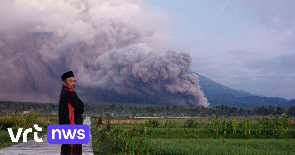 Bijna 2.000 mensen geëvacueerd na vulkaanuitbarsting op Indonesische ...