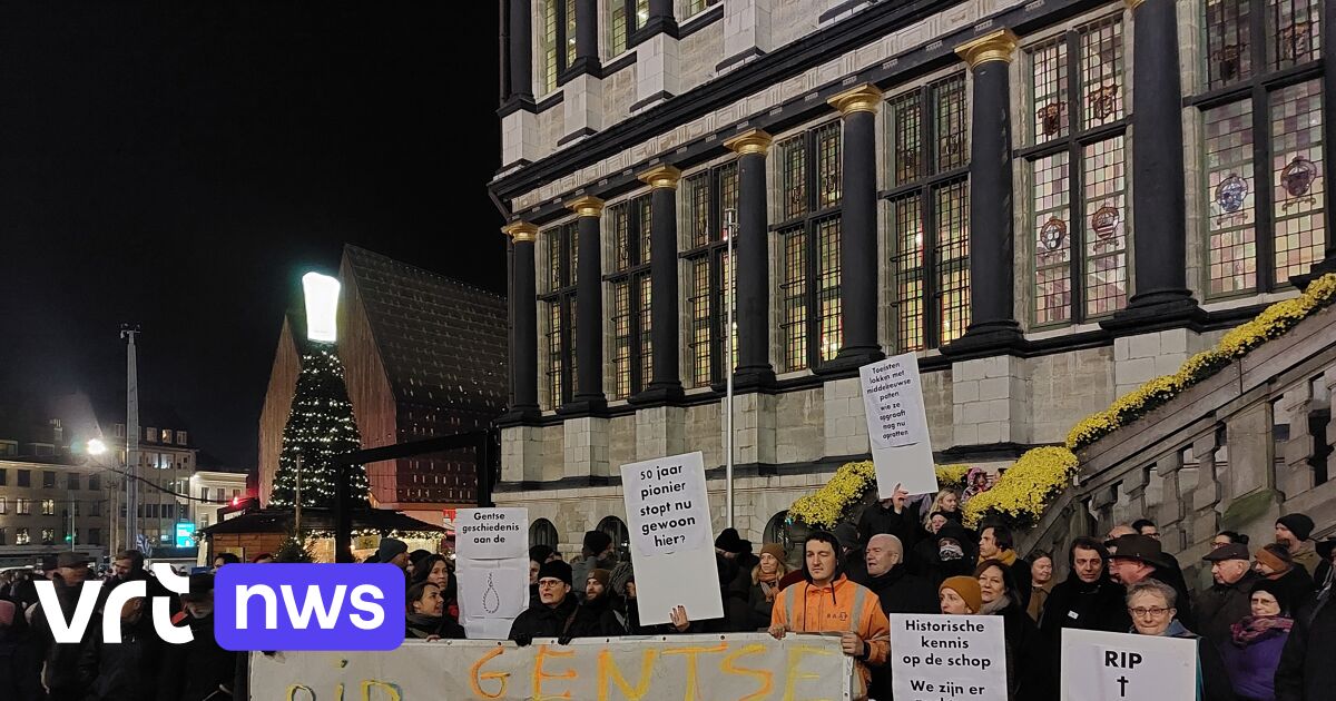 Boze archeologen voeren actie tegen besparingen stad Gent | VRT NWS: nieuws