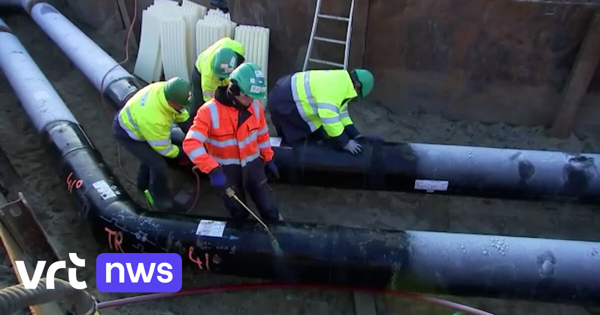 In extreme koude bouwen aan een warmtenet | VRT NWS: nieuws