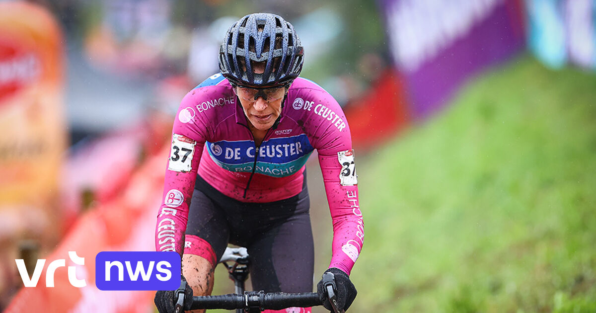 Veldrijdster Ellen Van Loy uit Herenthout heeft fiets aan de haak ...