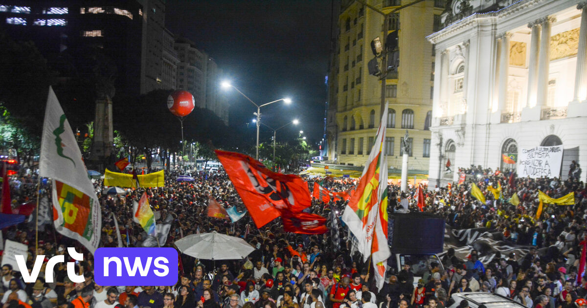 Dag na bestorming parlement demonstreren tienduizenden aanhangers van president Lula voor ...