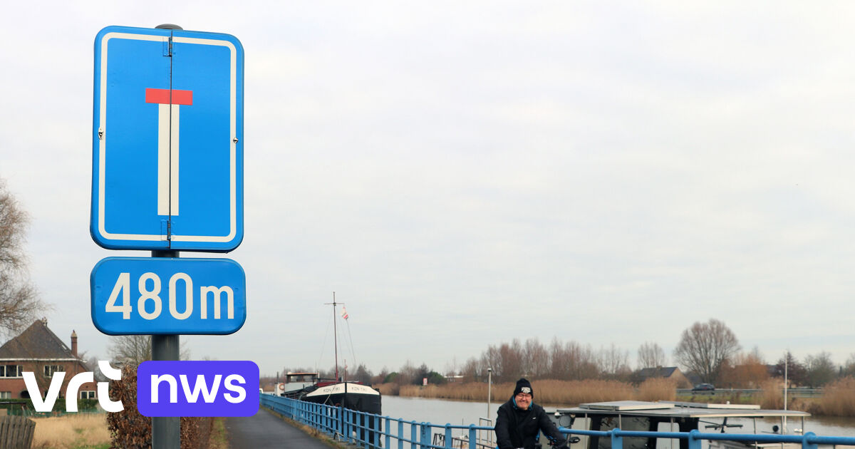 Tijdelijke oplossing voor onderbreking op jaagpad in Zwevegem: versmalde rijstrook laat fietsers ...