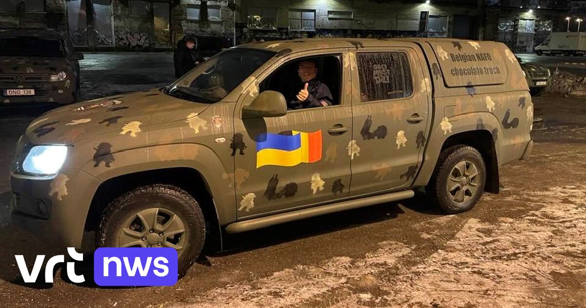 Humanitair hulpkonvooi met graaf van Beervelde aangekomen in Oekraïne ...