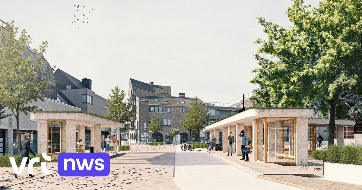 Werken nieuw buspaviljoen aan Kerkplein in Lommel gestart | VRT NWS: nieuws