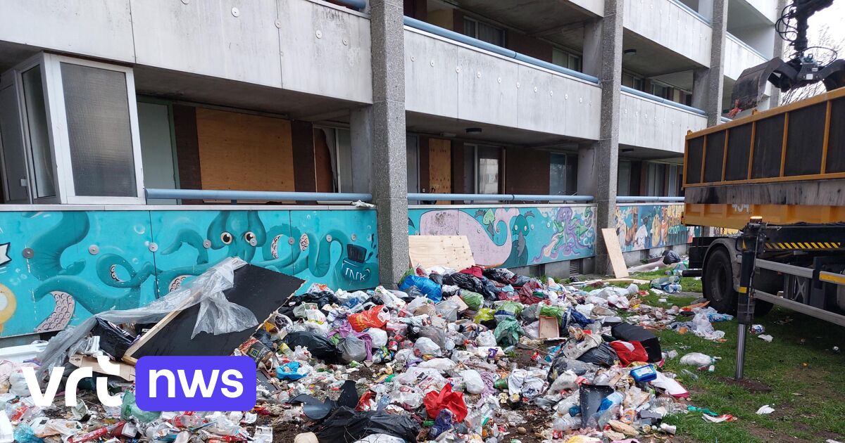 Laatste krakers verdwenen uit woontoren in Nieuw Gent | VRT NWS: nieuws