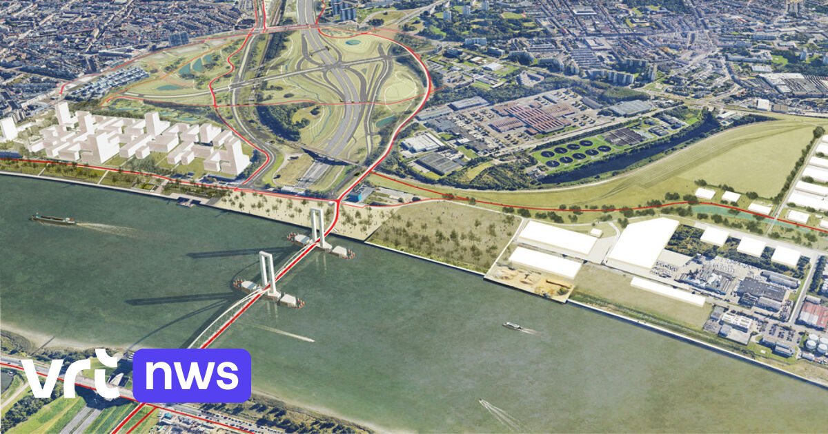Nieuwe fietsers- en voetgangersbrug over de Schelde in Antwerpen moet ...