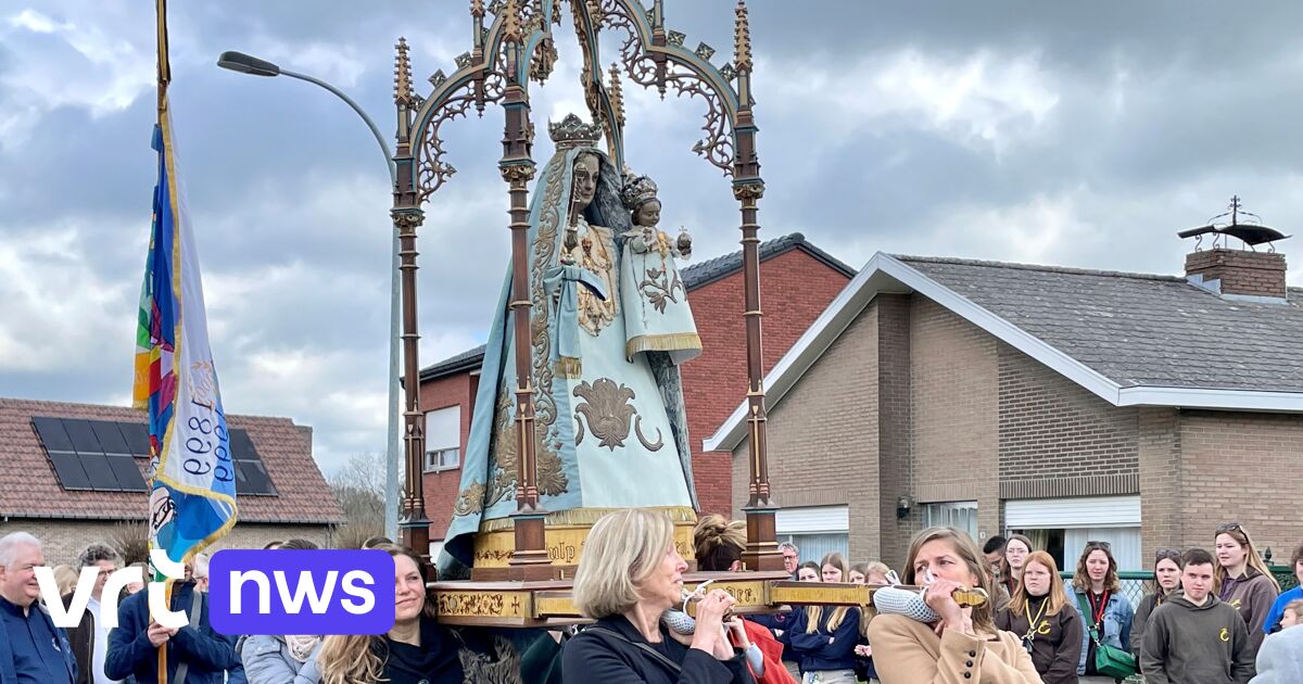 Eeuwenoude traditie van de processie in bedevaartsoord Hallaar is groot ...