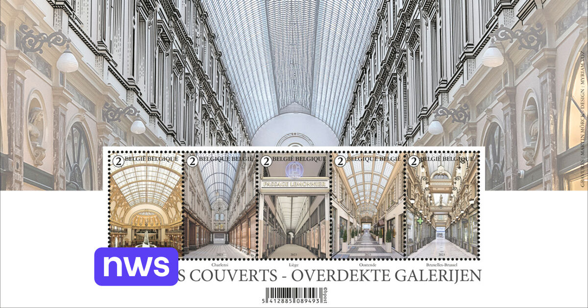 Nieuwe postzegels zetten Belgische passages en galerijen in de ...