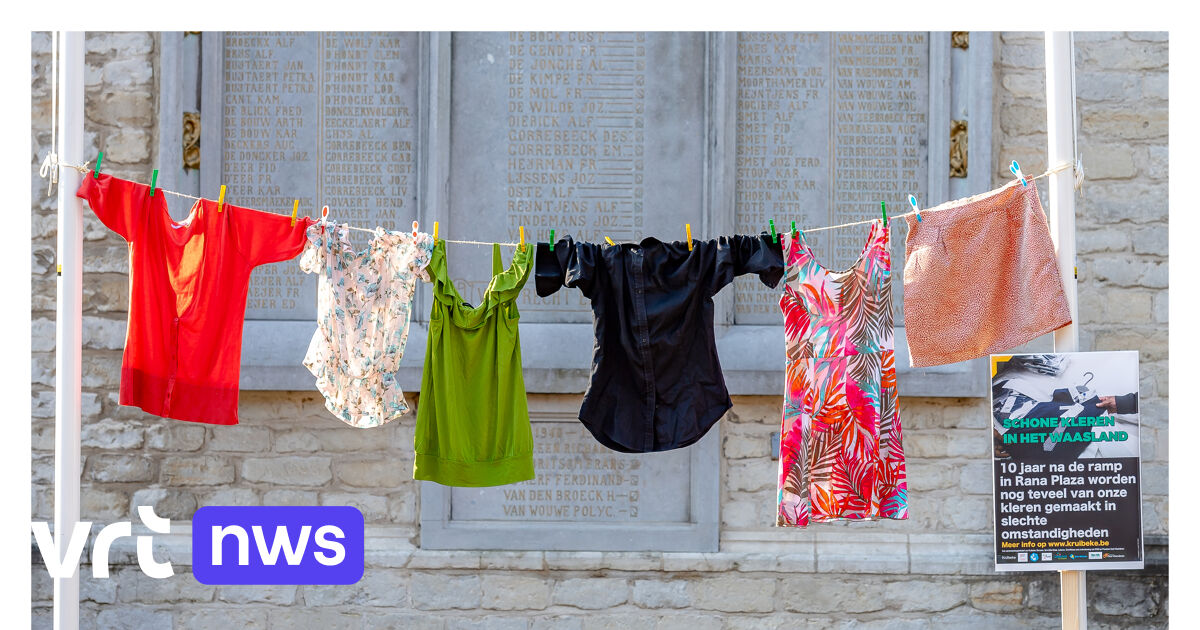 Kruibeke herdenkt ramp in Bangladesh met wasdraad | VRT NWS: nieuws