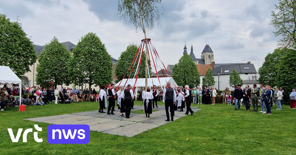 Meiboomplanting in Zoutleeuw lokt veel publiek | VRT NWS Nieuws